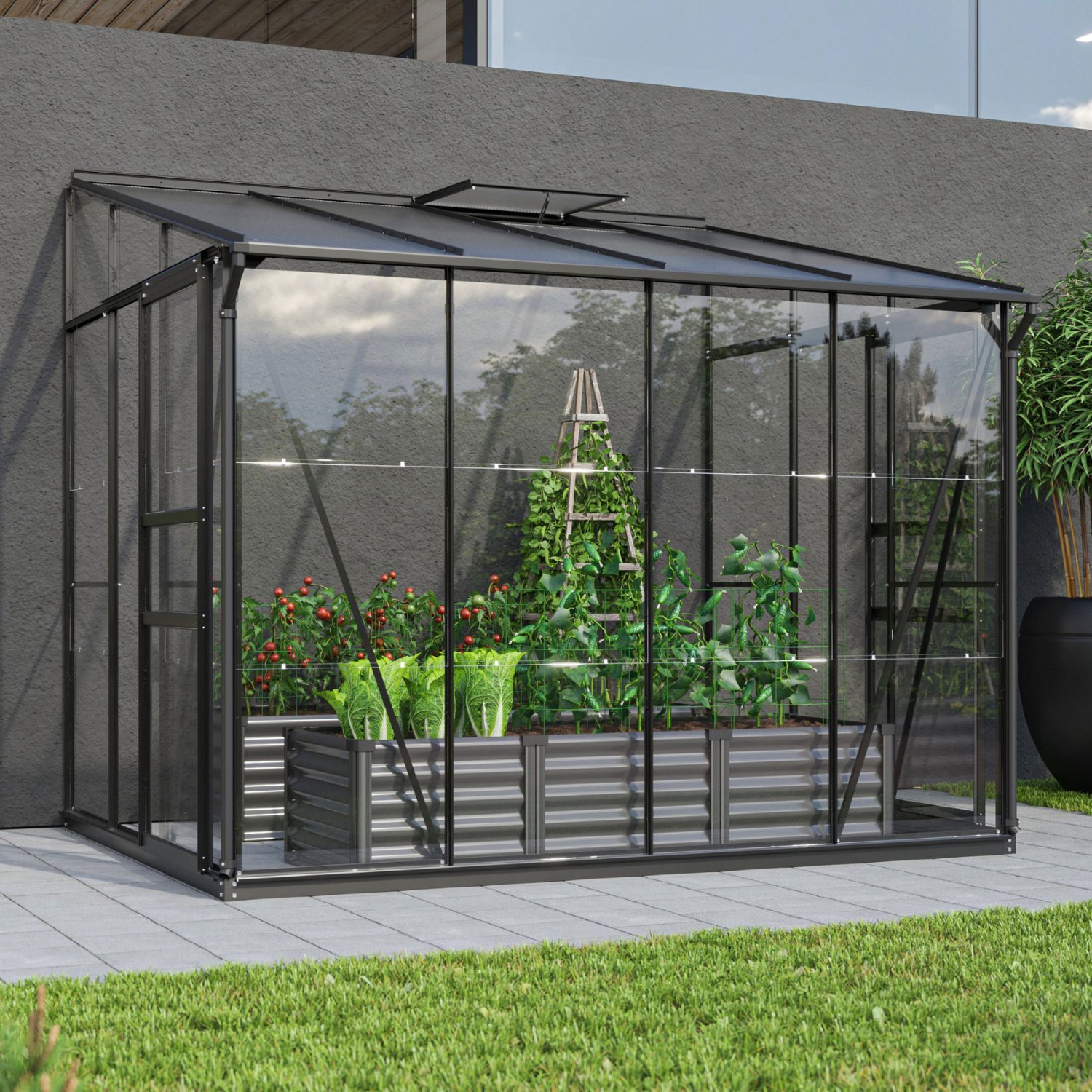 Litet växthus mot vägg - 5 små väggväxthus för dig med lite plats ...