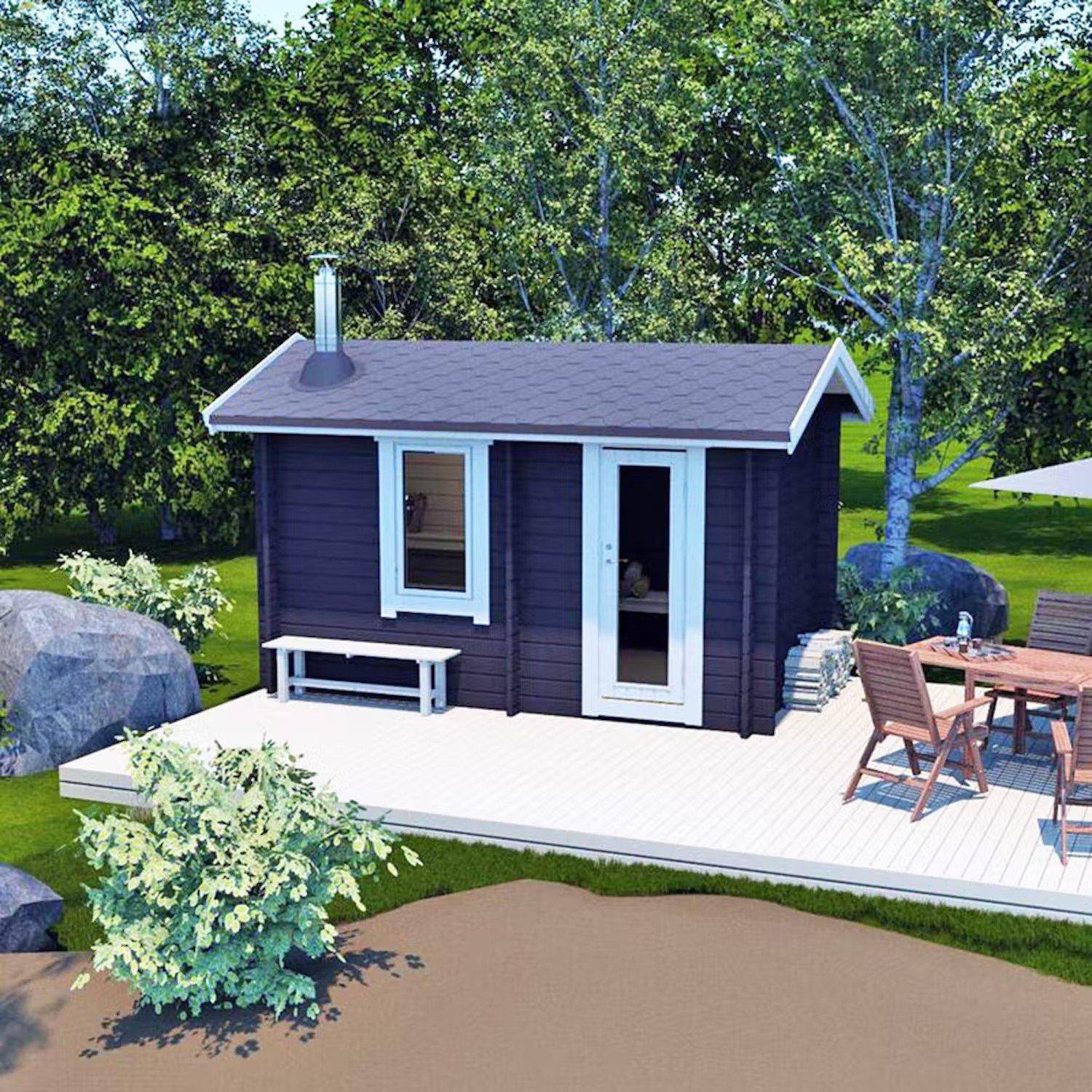 Bastustuga med relax – 6 underbara bastuhus till trädgården - Bygghemma.se