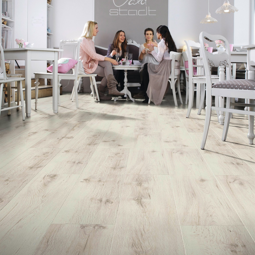 Laminatgolv Wineo Marena XL Vit Ek Plank - Laminatgolv - Bygghemma.se